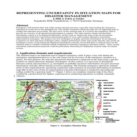 Representing Uncertainty in Situation Maps for Disaster Management | PDF