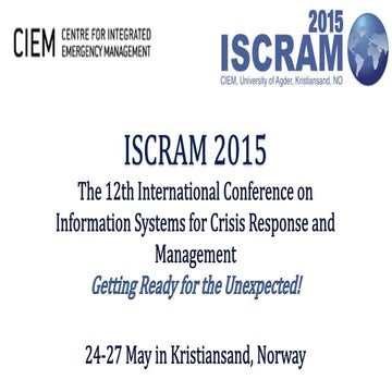 Iscram 2015 | PPT