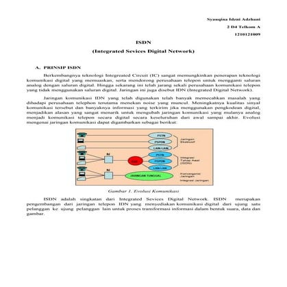 ISDN (Integrated Sevices Digital Network) | DOCX