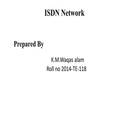 ISDN | PPTX