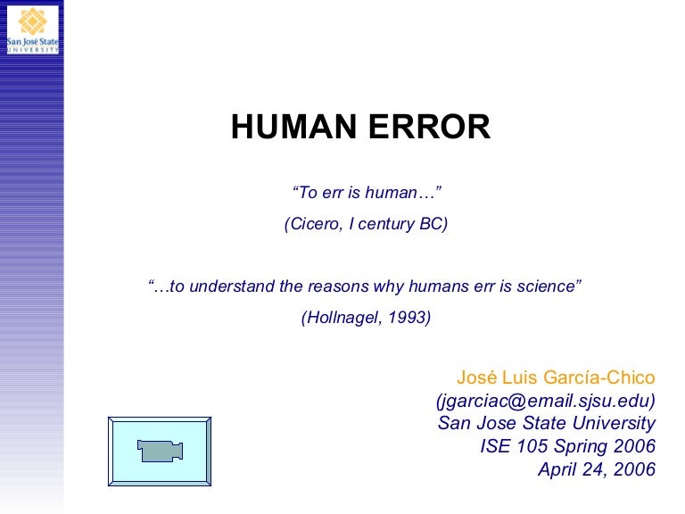 HUMAN ERROR