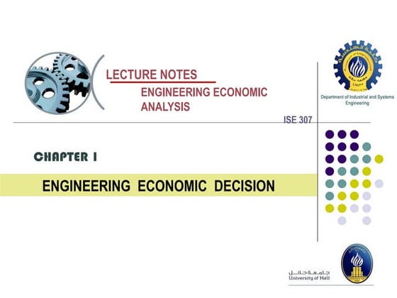 Importance of engineering economics | PPT
