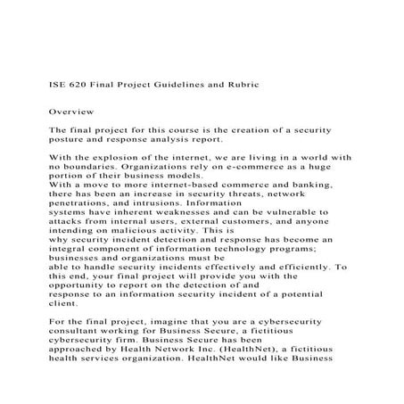 ISE 620 Final Project Guidelines and Rubric Overview .docx