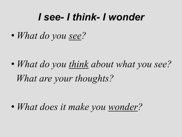 See think wonder | PDF