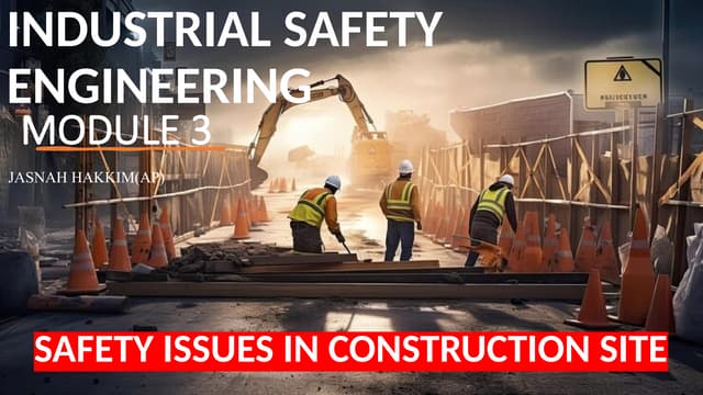 Barricading construction site and excavation | PPTX