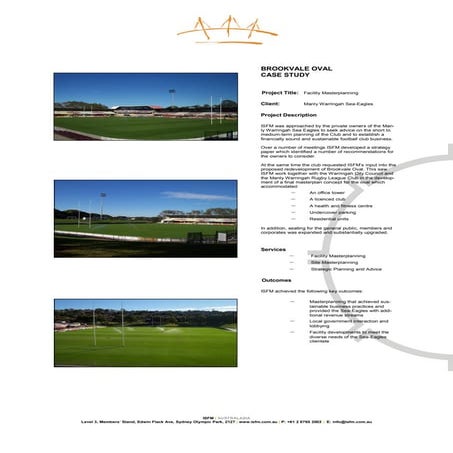 Brookvale Oval Facility Masterplan | PDF