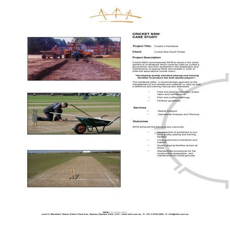 Cricket NSW Curator's Handbook | PDF