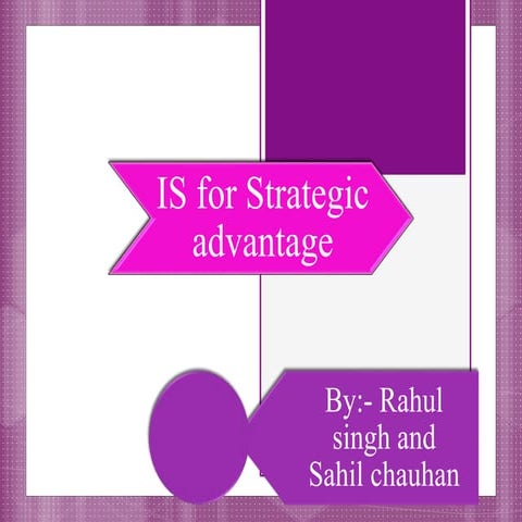 Is for strategic advantage | PPTX