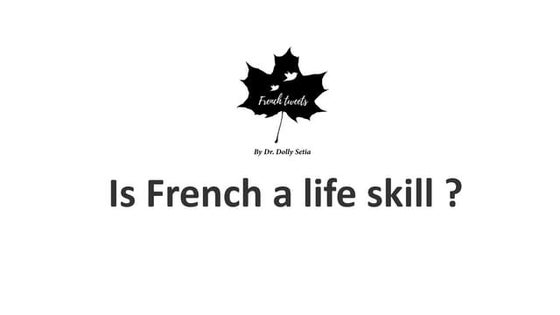 Reasons for learning french | DOC