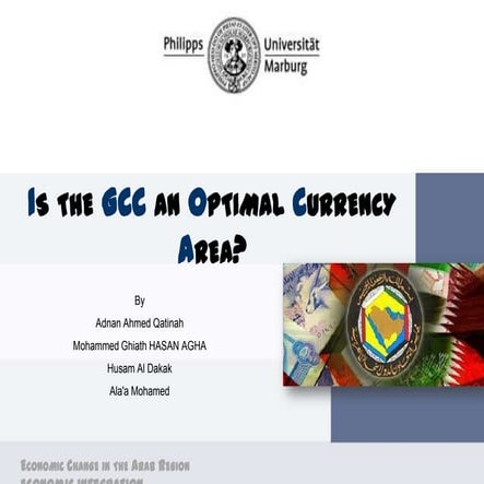 Is gcc an optimum currency area | PPTX