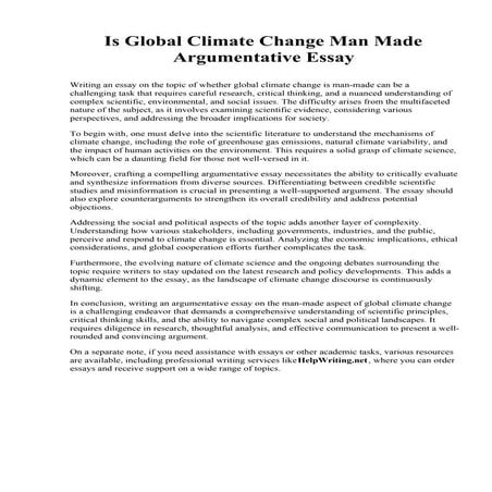 Is Global Climate Change Man Made Argumentative Essay.pdf