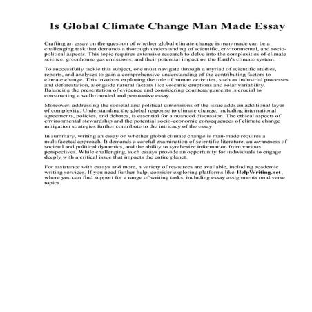 Is Global Climate Change Man Made Essay.pdf