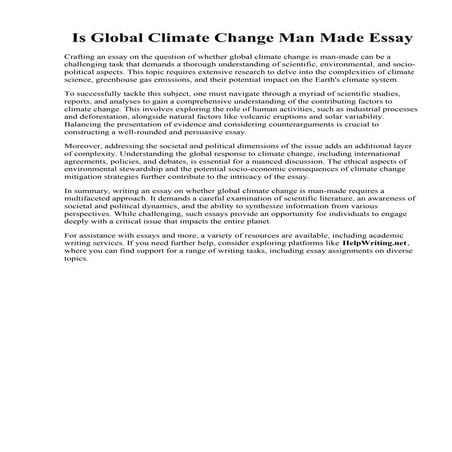 Is Global Climate Change Man Made Essay.pdf