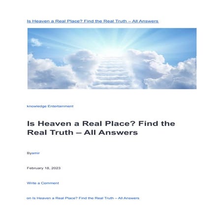 A place in heaven | PDF