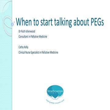 When to start talking about PEGs | PPT