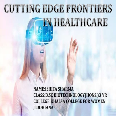 cutting edge frontier in technology | PPT