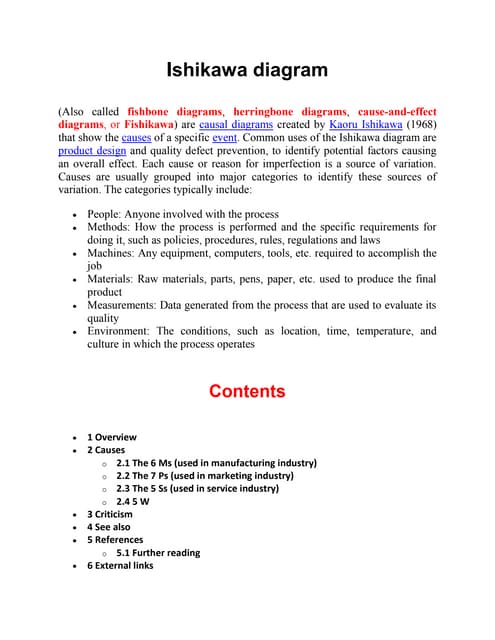 Histogram, Pareto Diagram, Ishikawa Diagram, and Control Chart | PPTX