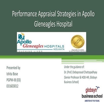Performance Appraisal of Apollo Gleneagles Hospital | PPTX
