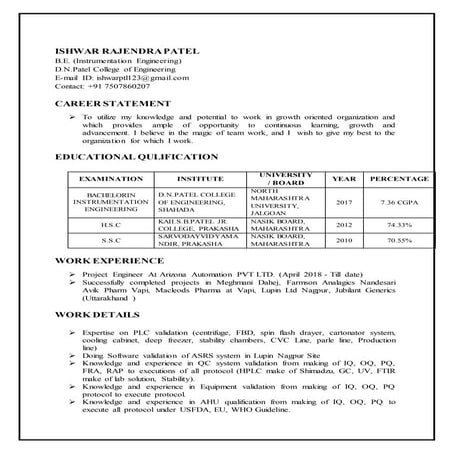 Ishwar cv | DOCX | Religion & Spirituality