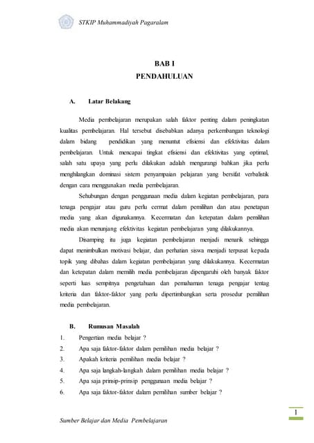 Analisis kebutuhan media pembelajaran 1 | PPT