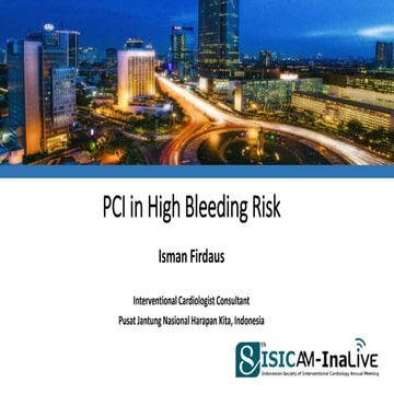 Isicam, high bleeding risk pci,2016,isman | PPTX