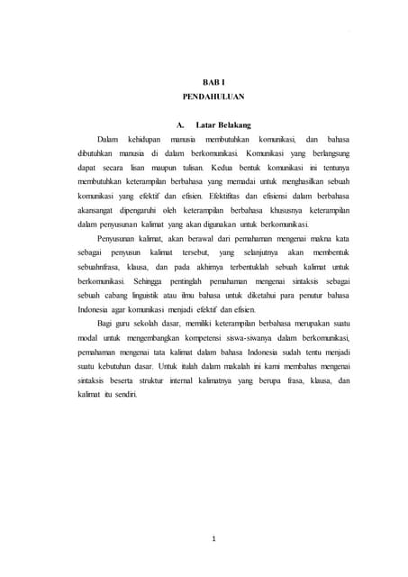 Kesalahan berbahasa pada tataran sintaksis | PPT