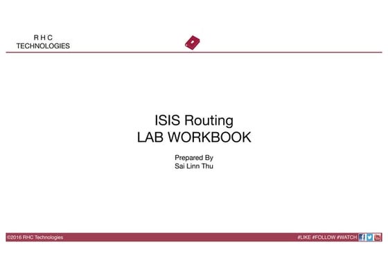 Bgp Route Reflectors Lab Workbook Ppt