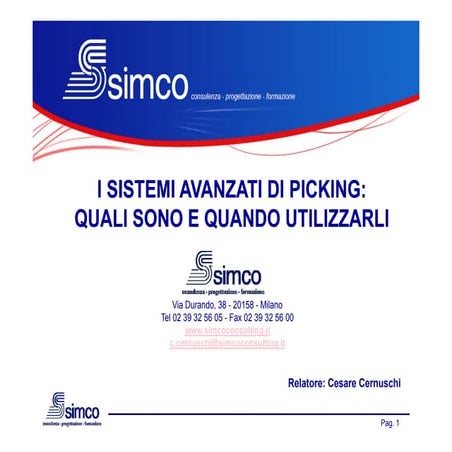 SIMCO: Logistica Trasporti | PDF