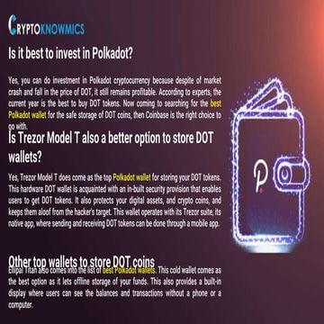 What is Polkadot and which is the best hardware wallet to store DOT_.pptx