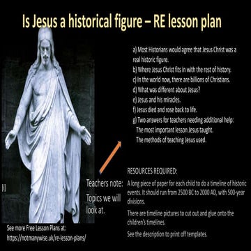 Is Jesus a historical figure RE lesson plan | PPTX