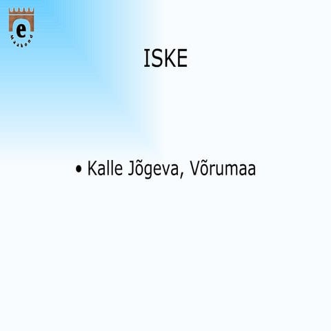 ISKE kohalikus omavalitsuses | PPT