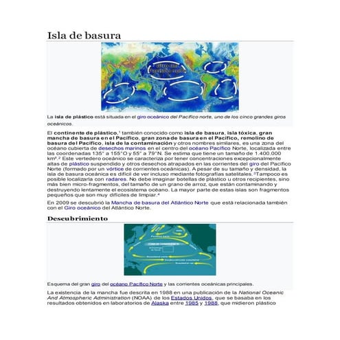 Isla de basura | DOCX
