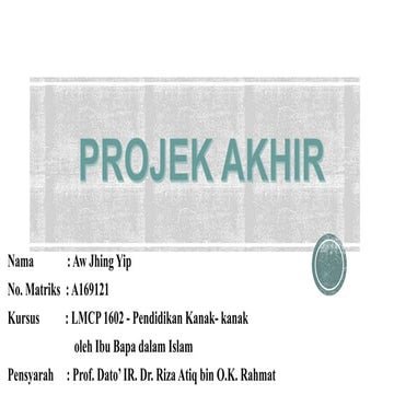project akhir | PPT