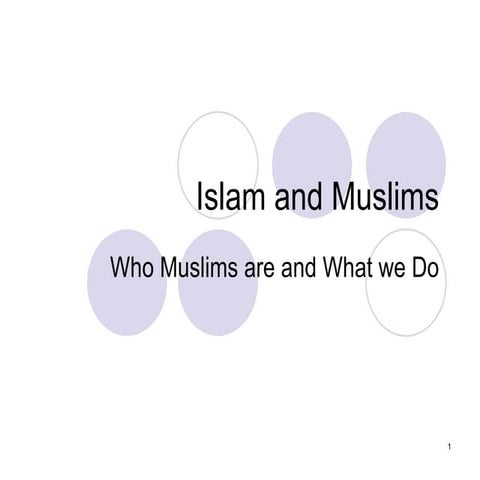 Islam And Muslims from the perspective of a Muslim American | PPT