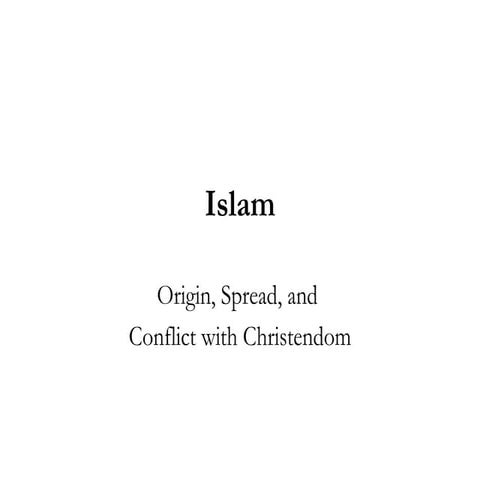 Early history of islam | PPTX