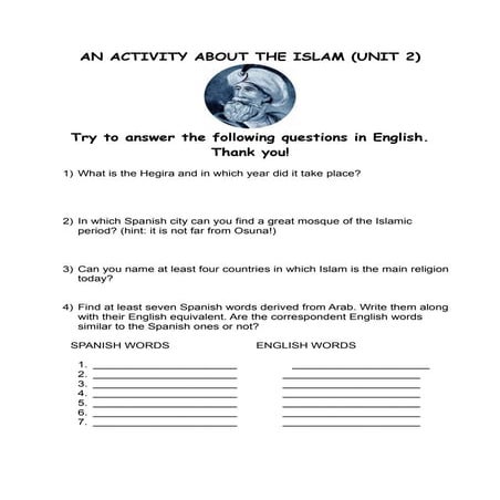 Islam activities | DOC