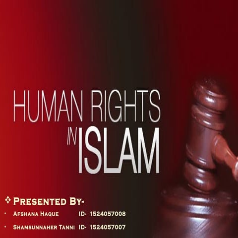 Islam and human right | PPT