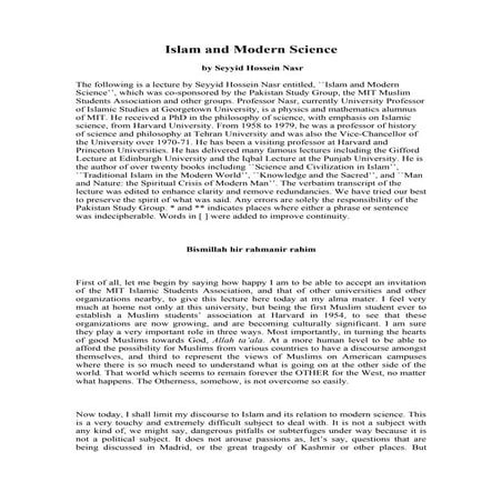 Islam And Science | DOC