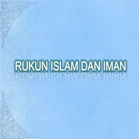 Islam dan iman | PPT