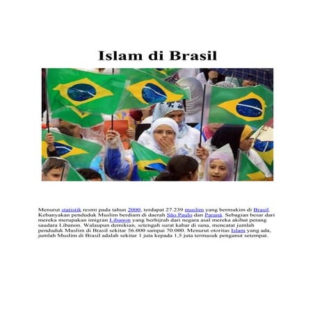 Islam di brasil | PDF