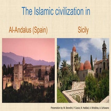 The Islamic civilization in Al-Andalus and Sicily | PPTX