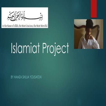 Islamiat project | PPTX