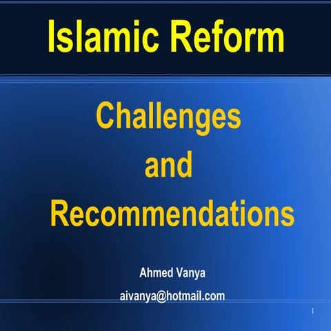 Islamic Reform | PDF