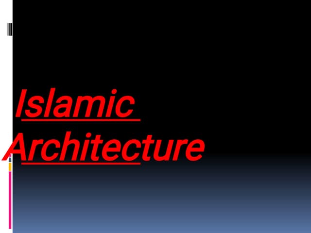 Islamic architecture