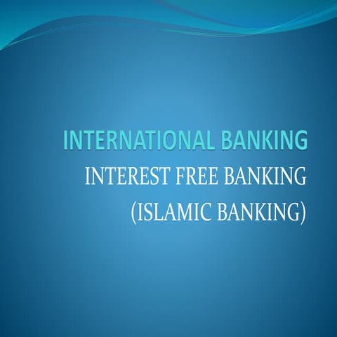 Islamic banking | PPTX