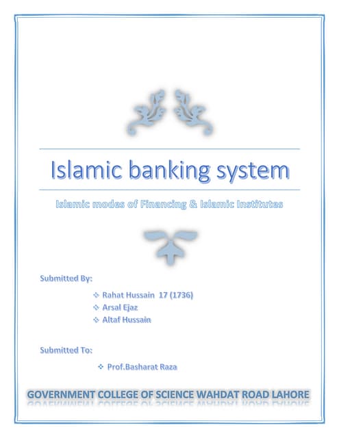 Islamic finance | PPTX