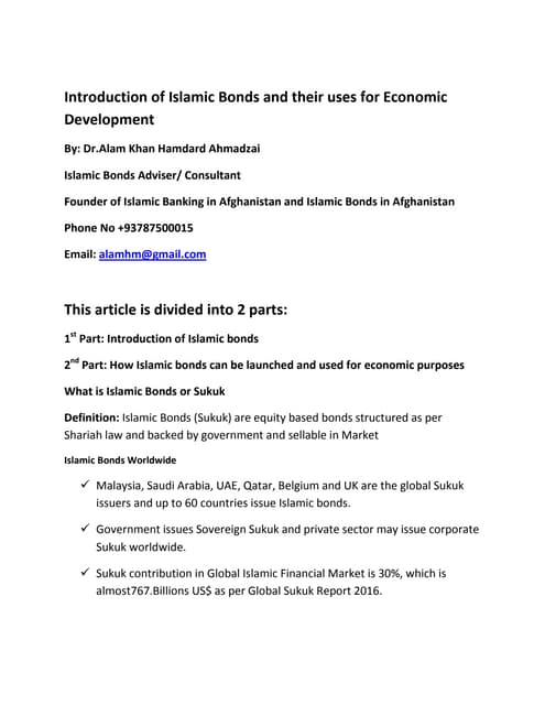 Sukuk at Islamic banking as a bank tool. | PDF | Islam | Religion ...