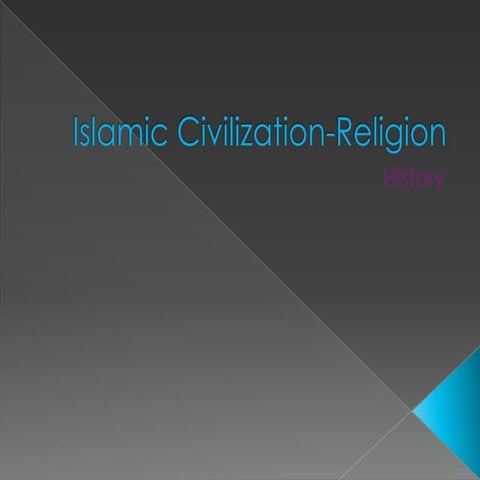 Islamic civilization religion | PPTX