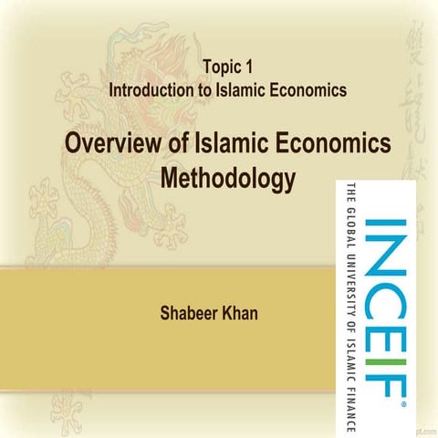 Islamic Economics Methodology | PPTX
