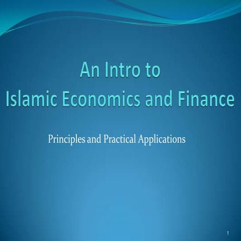 Principles of Islamic Economics In The Light Of the Holy Quran and ...